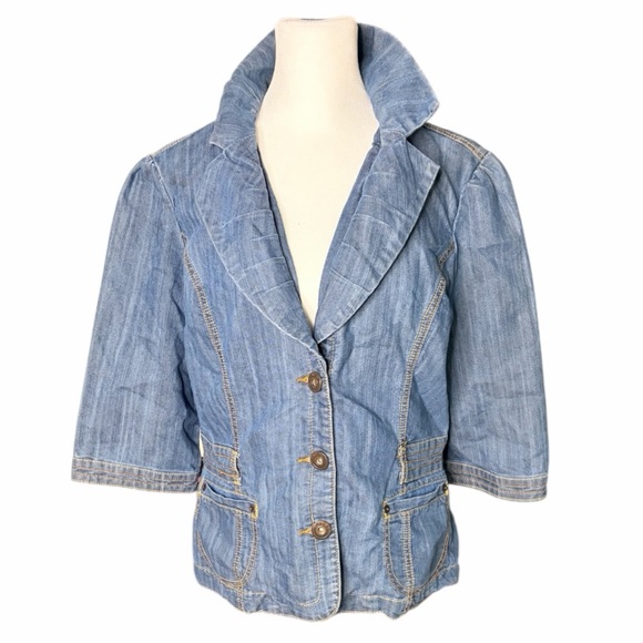 Baccini | Jackets & Coats | Baccini Light Blue Denim Jacket | Poshmark